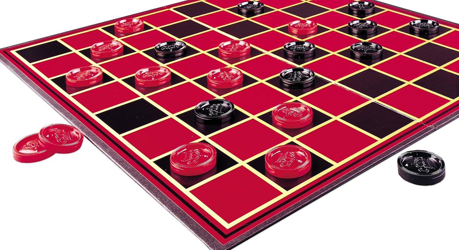 Pressman Checkers — Classic Game With Folding Board and Interlocking ... Pressman Checkers — Classic Game With Folding Board and Interlocking ...