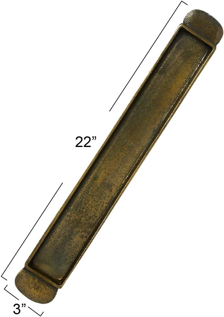 Creative Co-Op Vintage Narrow Aluminum, Antique Gold Finish Decorative ...