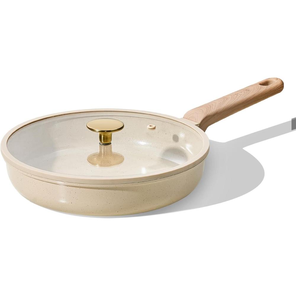 CAROTE 10″ Frying Pan Set, Non-Toxic PTFE & PFOA Free Fry Pan & Omelet ...